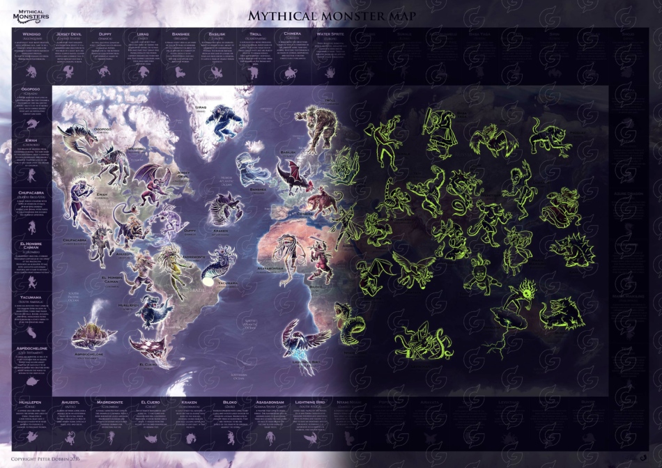 Mythical Monster World Map - Regio