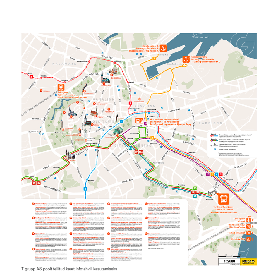 Map of Tallinn - Regio