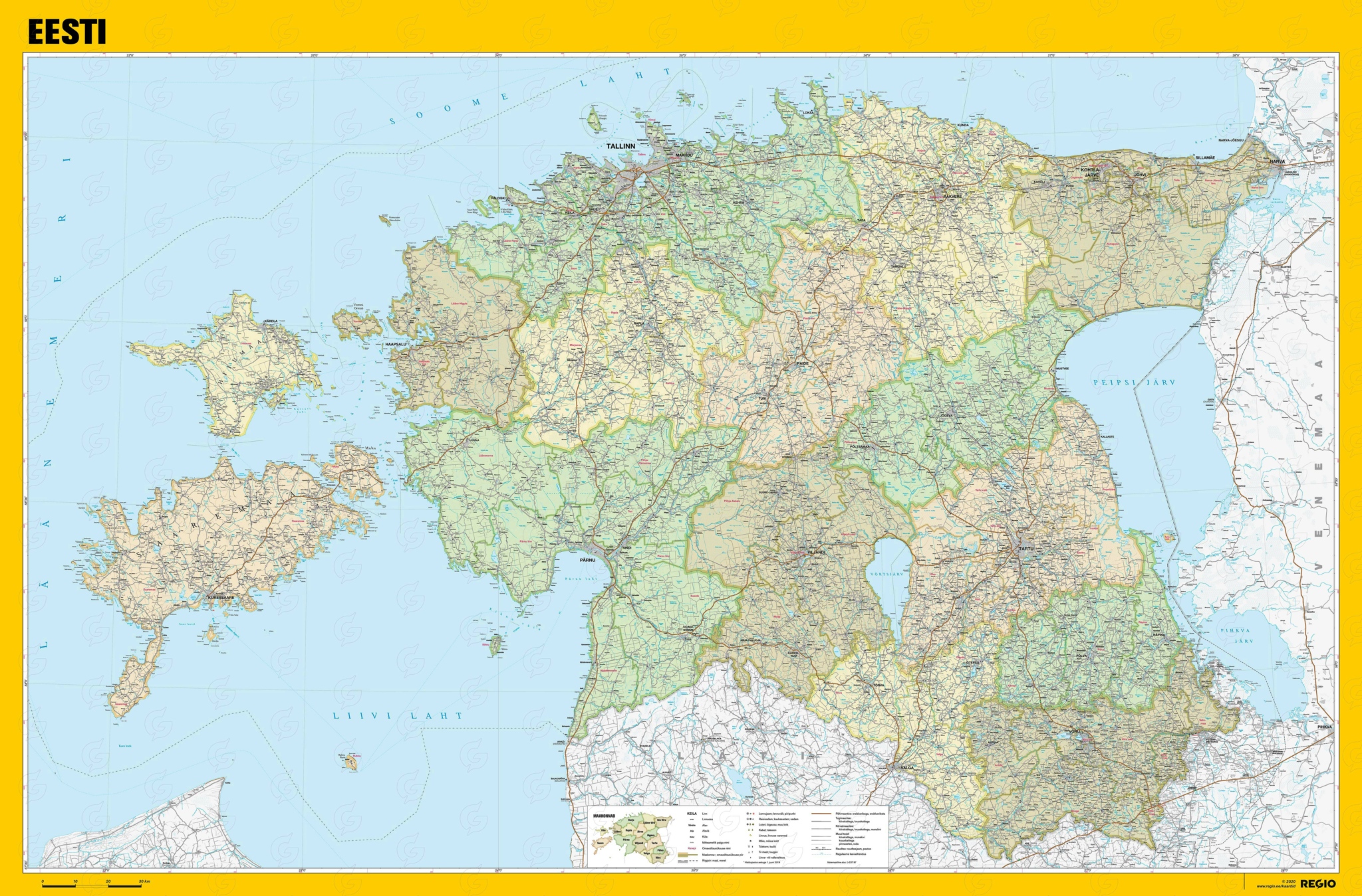 Eesti sihtnumbrid - Regio