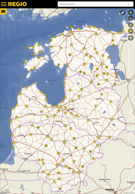Regio map application - Regio
