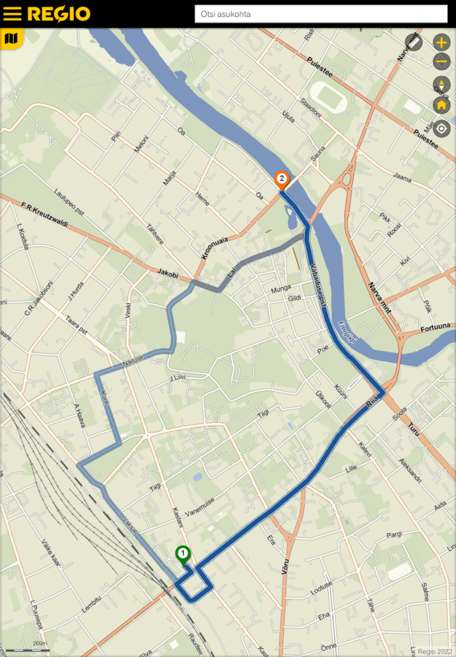 Regio map application - Regio